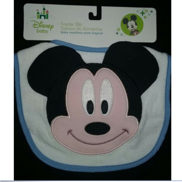 Accessories | New Disney Baby Mickey Mouse Feeder Bib | Poshmark